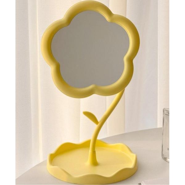 『タイムセール実施中』※このアイテムは返品・交換対象外商品です。ZOZO問い合わせ番号:96634389ショップ:VIBGYOR，ヴィブジョーブランド:Ein，アイン商品名:Ein/【角度調整可能】小物トレイ付き 花型 フレキシブル メイク...