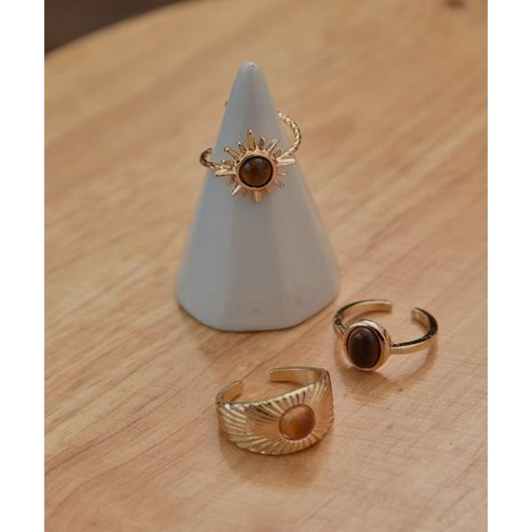 『タイムセール実施中』ZOZO問い合わせ番号:96634421ショップ:TONE，トーンブランド:TONE SELECT GOODS，トーンセレクトグッズ商品名:【resonance】ニュアンス 太陽モチーフ ゴールド リング【3個セット】...