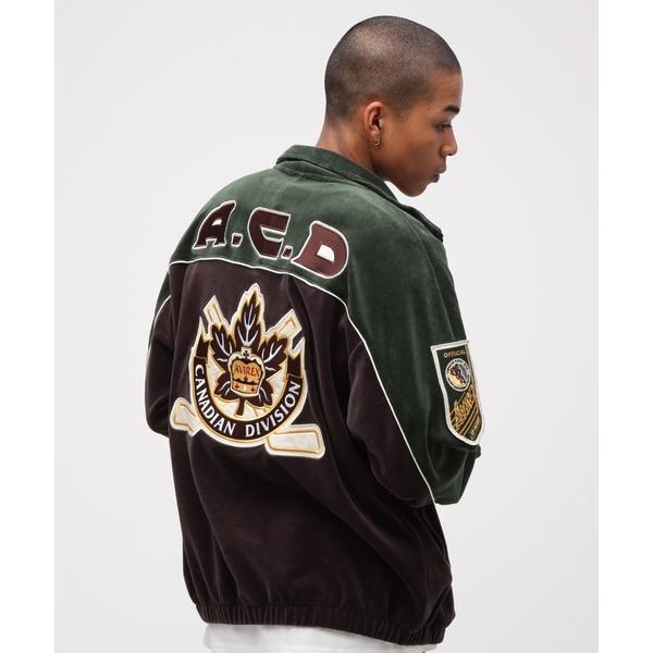 『セール実施中』ZOZO問い合わせ番号:96634488ショップ:AVIREX，アヴィレックスブランド:AVIREX，アヴィレックス商品名:VELOUR RAGLAN SLEEVE STAND ZIP ”A.C.D” / ベロア ラグランス...