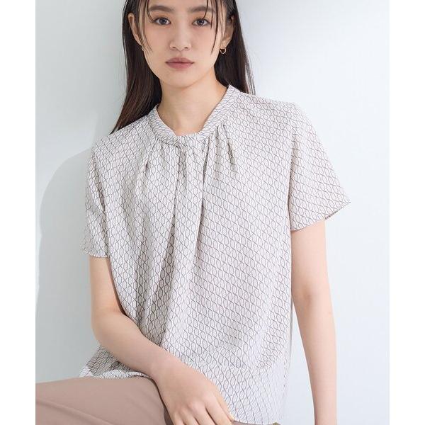 『タイムセール実施中』ZOZO問い合わせ番号:96635792ショップ:INDIVI，インディヴィブランド:INDIVI，インディヴィ商品名:【UVケア】モノグラム ボウタイデザインブラウスカテゴリ:トップス>シャツ/ブラウスブランド...