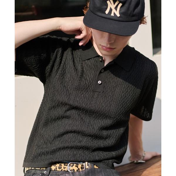 ZOZO問い合わせ番号:96666542ショップ:kutir，クティールブランド:kutir，クティール商品名:SILVER STAR BUTTON KNIT POLO SHIRT／シルバースターボタンニットポロシャツカテゴリ:トップス&g...