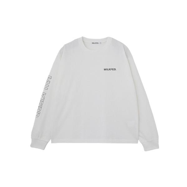 『セール実施中』ZOZO問い合わせ番号:96728920ショップ:MILKFED.，ミルクフェドブランド:MILKFED.，ミルクフェド商品名:STENCIL LOGO L/S TEEカテゴリ:トップス>Tシャツ/カットソーブランド品...