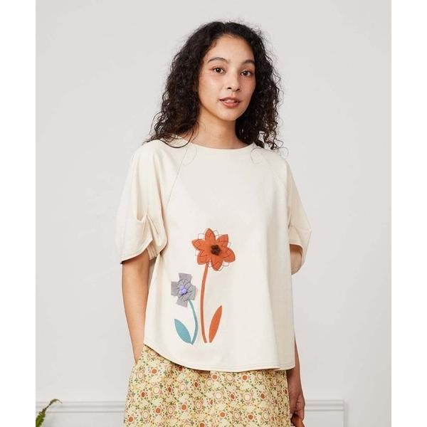 『タイムセール実施中』ZOZO問い合わせ番号:96728958ショップ:Jocomomola，ホコモモラブランド:Jocomomola，ホコモモラ商品名:Jardines フラワーモチーフクラフトカットソーカテゴリ:トップス>Tシャツ...