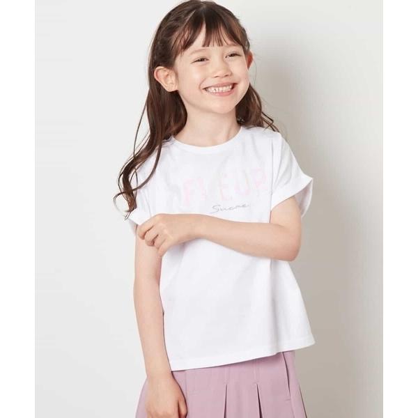 『タイムセール実施中』ZOZO問い合わせ番号:96760840ショップ:a.v.v，アー・ヴェ・ヴェブランド:a.v.v，アーヴェヴェ商品名:【毛玉になりにくい/安心の綿100％/イージーケア】[140-150]オーロラスパンコールロゴTシ...