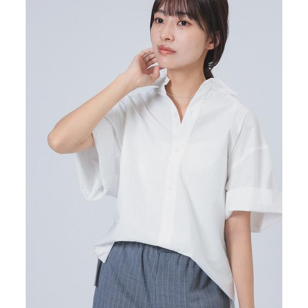 『セール実施中』ZOZO問い合わせ番号:96761217ショップ:BEAMS WOMEN，ビームスウィメンブランド:Demi-Luxe BEAMS，デミルクス ビームス商品名:【1/9再値下げ】AK+1 / ハーフスリーブ コットン シャツ...