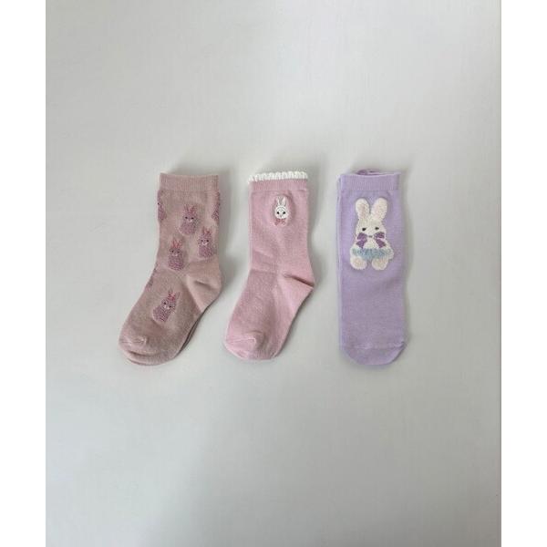 ※このアイテムは返品・交換対象外商品です。ZOZO問い合わせ番号:96761293ショップ:ANY，エニィブランド:ANY，エニィ商品名:【3点セット】ソックス （うさぎ）カテゴリ:レッグウェア>ソックス/靴下ブランド品番:GNZ3G...