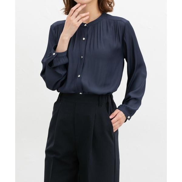 ZOZO問い合わせ番号:96761854ショップ:Honeys，ハニーズブランド:Honeys，ハニーズ，GLACIER，グラシア商品名:バンドカラーブラウスカテゴリ:トップス>シャツ/ブラウスブランド品番:673-61-0101素材...