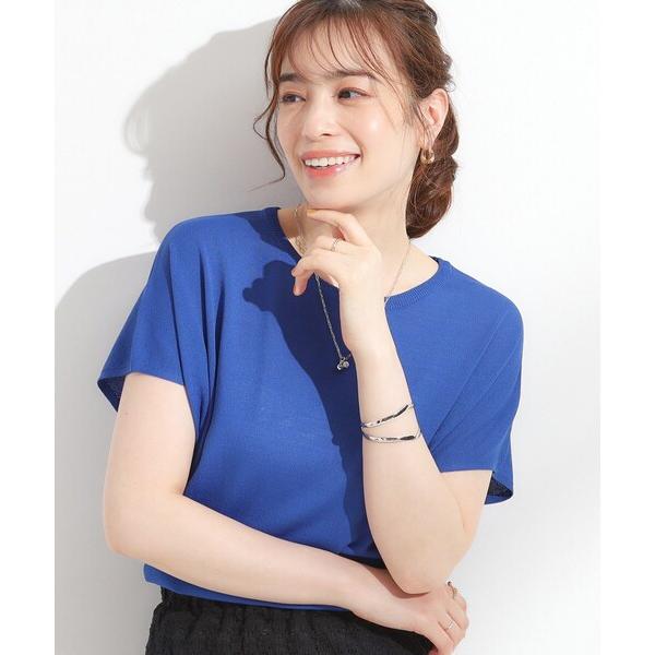 『タイムセール実施中』ZOZO問い合わせ番号:96762376ショップ:SHOO・LA・RUE，シューラルーブランド:DRESKIP，ドレスキップ商品名:【ひんやり/S-LL】さらさらな肌触りが心地よい フレンチスリーブニットカテゴリ:トッ...