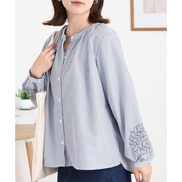 『タイムセール実施中』ZOZO問い合わせ番号:96764044ショップ:FUNALIVE，ファンアライブブランド:Quelle Chance，ケルシャンス，FUNALIVE，ファンアライブ商品名:袖猫刺繍ブラウスカテゴリ:トップス>シ...