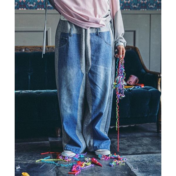 ZOZO問い合わせ番号:96768982ショップ:niko and...，ニコアンドブランド:niko and...，ニコアンド商品名:【MODE NORM CORE】デニムパッチワークパンツカテゴリ:パンツ>デニムパンツブランド品番...