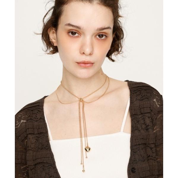 『タイムセール実施中』ZOZO問い合わせ番号:96794747ショップ:SLY，スライブランド:SLY，スライ商品名:BALL CHAIN HEART MOTIF N/C ボールチェーン ハートモチーフ ネックレスカテゴリ:アクセサリー&g...