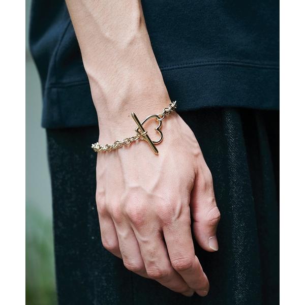 ZOZO問い合わせ番号:96795054ショップ:STUDIOUS MENS，ステュディオス メンズブランド:BASICKS，ベイシックス，STUDIOUS，ステュディオス商品名:【BASICKS】Heart Bracelet (Small...