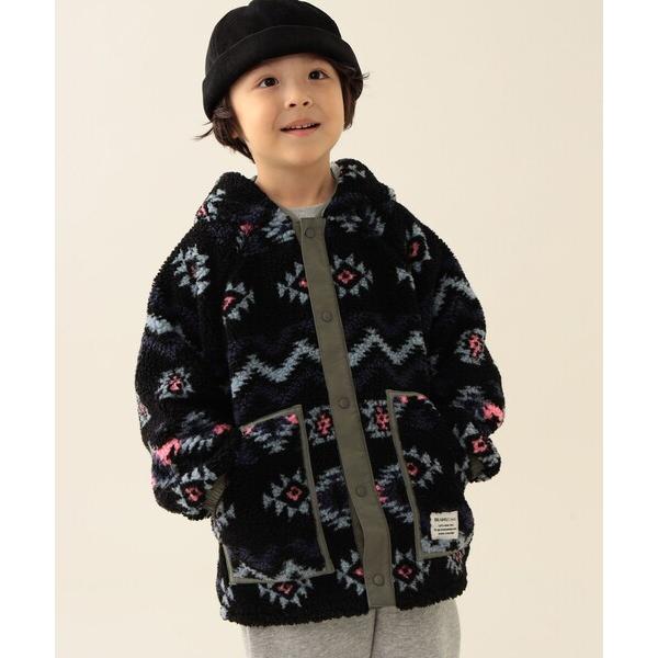 『タイムセール実施中』ZOZO問い合わせ番号:96795406ショップ:BEAMS HEART，ビームスハートブランド:BEAMS mini，ビームスミニ商品名:リバーシブル 総柄ボア フードコート 2025FW（90〜140cm）カテゴリ...