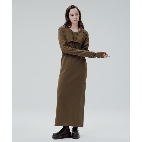 『セール実施中』ZOZO問い合わせ番号:96796191ショップ:ADAM ET ROPE'，アダムエロペブランド:ADAM ET ROPE'，アダムエロペ商品名:【サステナブル】Wフェイスジャージーセットワンピースカテゴリ:ワンピース/ド...