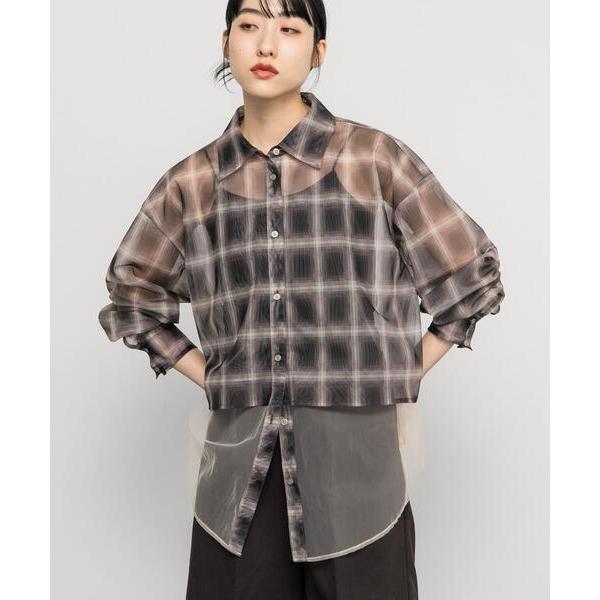 『セール実施中』ZOZO問い合わせ番号:96796651ショップ:KBF，ケービーエフブランド:KBF，ケイビーエフ商品名:チュールレイヤードシャツカテゴリ:トップス>シャツ/ブラウスブランド品番:KBA6-23R010素材:※カラー...