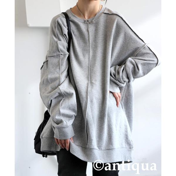 『タイムセール実施中』ZOZO問い合わせ番号:96797072ショップ:antiqua，アンティカブランド:antiqua，アンティカ商品名:裏毛プルオーバーカテゴリ:トップス>スウェットブランド品番:ZA-00257素材:本体：綿1...