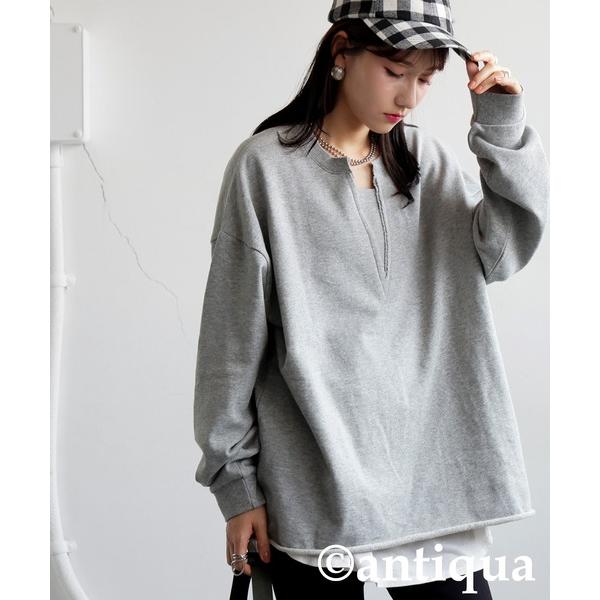 『タイムセール実施中』ZOZO問い合わせ番号:96797091ショップ:antiqua，アンティカブランド:antiqua，アンティカ商品名:裏毛トップスカテゴリ:トップス>その他トップスブランド品番:PN-00570素材:本体：綿1...