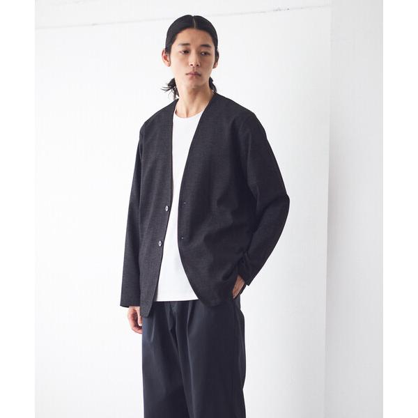 ZOZO問い合わせ番号:96797881ショップ:COMME CA ISM，コムサイズムブランド:COMME CA ISM，コムサイズム商品名:【セットアップ対応】デニムライクストレッチ ノーカラージャケットカテゴリ:ジャケット/アウター&...