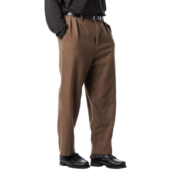 『セール実施中』ZOZO問い合わせ番号:96828682ショップ:SANDINISTA，サンディニスタブランド:Sandinista，サンディニスタ商品名:Wool Tuck Pants - Washed / 洗い晒しウールタックパンツカテ...