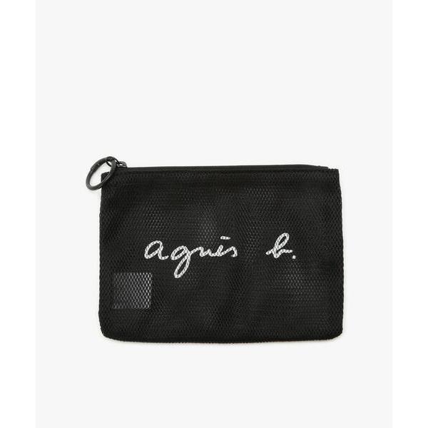 ZOZO問い合わせ番号:96829108ショップ:agnes b.，アニエスベーブランド:agnes b.，アニエスベー商品名:ロゴ ナイロン スモール ポーチ ZAH03-02カテゴリ:財布/小物>ポーチブランド品番:P818VNU...