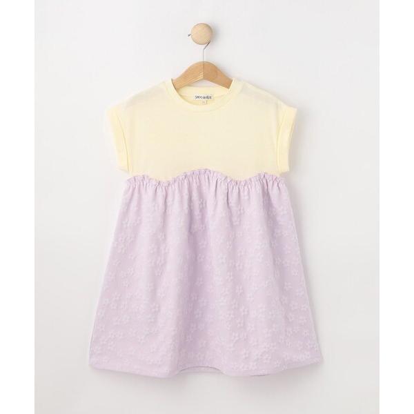 『セール実施中』ZOZO問い合わせ番号:96830358ショップ:SHOO・LA・RUE，シューラルーブランド:SHOO・LA・RUE，シューラルー商品名:【100-120cm】フラワージャガードドッキングワンピースカテゴリ:ワンピース/ド...