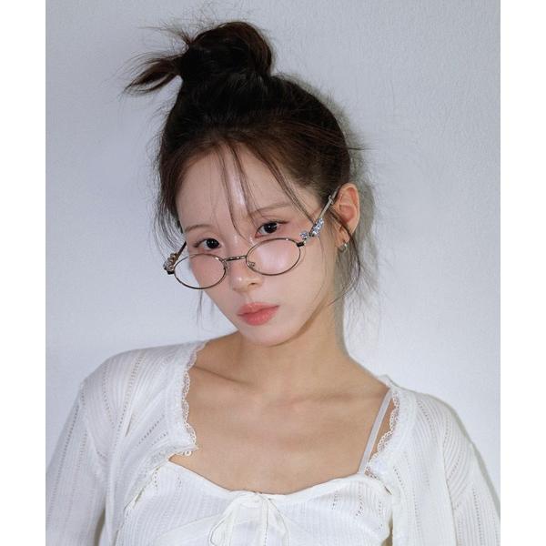 『タイムセール実施中』ZOZO問い合わせ番号:96830797ショップ:UNE MANSION，ユヌマンションブランド:UNE MANSION，ユヌマンション商品名:サイドキラキラストーンシルバー眼鏡カテゴリ:ファッション雑貨>メガネ...
