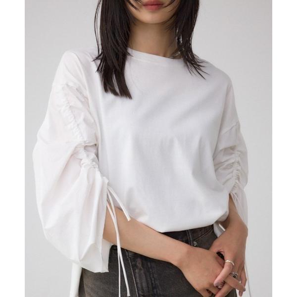 『セール実施中』ZOZO問い合わせ番号:96830873ショップ:AZUL BY MOUSSY，アズールバイマウジーブランド:AZUL BY MOUSSY，アズールバイマウジー商品名:ギャザースリーブカットトップスカテゴリ:トップス>...