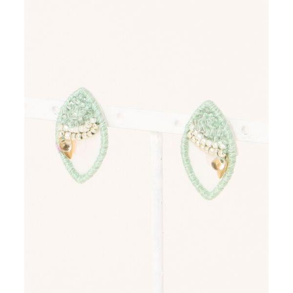 『セール実施中』※このアイテムは返品・交換対象外商品です。ZOZO問い合わせ番号:96863150ショップ:TONE，トーンブランド:tone，トーン商品名:【katea.】オーガンジー刺繍ピアス（Marquise）カテゴリ:アクセサリー&...