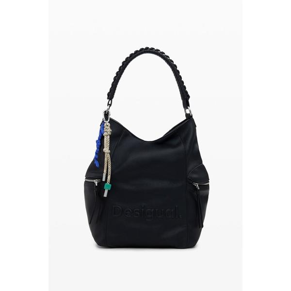 『タイムセール実施中』ZOZO問い合わせ番号:96863462ショップ:Desigual，デシグアルブランド:Desigual，デシグアル商品名:3Dロゴ フェイクレザーリュックサック ショルダー ブラックカテゴリ:バッグ>バックパッ...