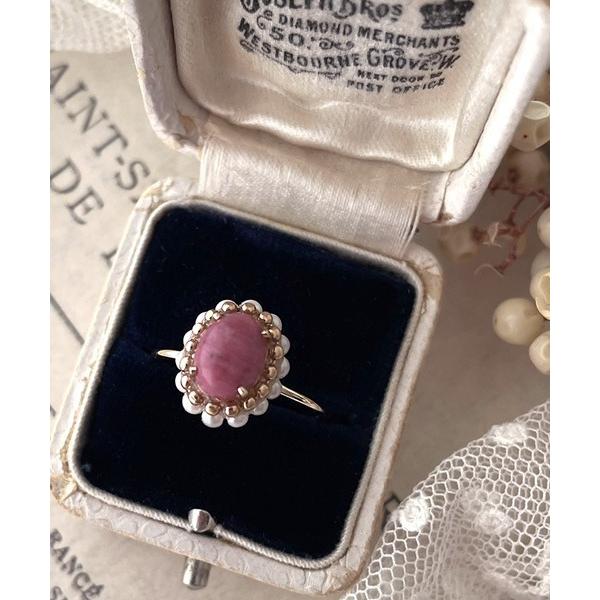 ZOZO問い合わせ番号:96863479ショップ:TONE，トーンブランド:tone，トーン商品名:【mallelabrocante/マルラブロカント】シリシャスシストとヴィンテージパールのオーバルリング/金属アレルギー対応カテゴリ:アクセ...