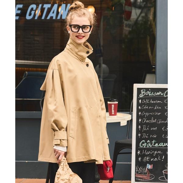 『タイムセール実施中』ZOZO問い合わせ番号:96863511ショップ:BONLECILL，ボンルシールブランド:BONLECILL，ボンルシール商品名:【撥水】2wayAラインショートトレンチコートカテゴリ:ジャケット/アウター>ト...