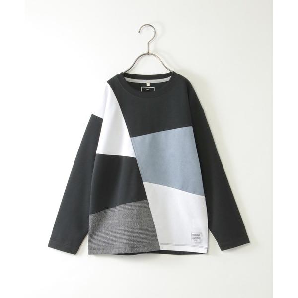 『セール実施中』ZOZO問い合わせ番号:96863779ショップ:ikka LOUNGE，イッカラウンジブランド:ikka，イッカ商品名:【親子コーデ】フェイクスエードブロックスロンT（120~160cm）カテゴリ:トップス>Tシャツ...