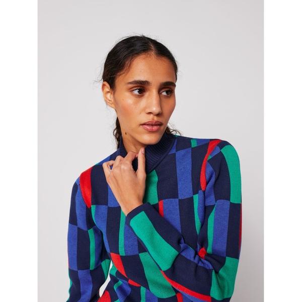 『セール実施中』ZOZO問い合わせ番号:96864565ショップ:A.en General Store，エイエン ジェネラル ストアブランド:BOBO CHOSES，ボボショーズ商品名:Geometric jacquard turtlene...