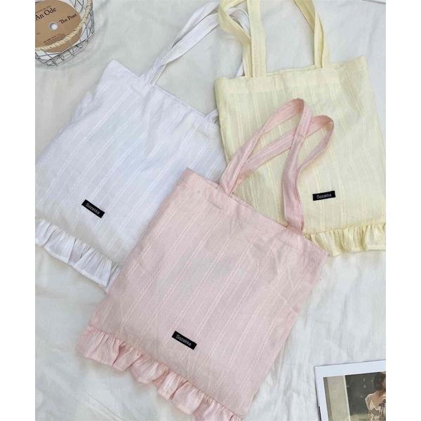 ZOZO問い合わせ番号:96864588ショップ:TONE，トーンブランド:TONE SELECT GOODS，トーンセレクトグッズ商品名:Liaa/フリル トートバッグ A18679カテゴリ:バッグ>トートバッグブランド品番:A18...