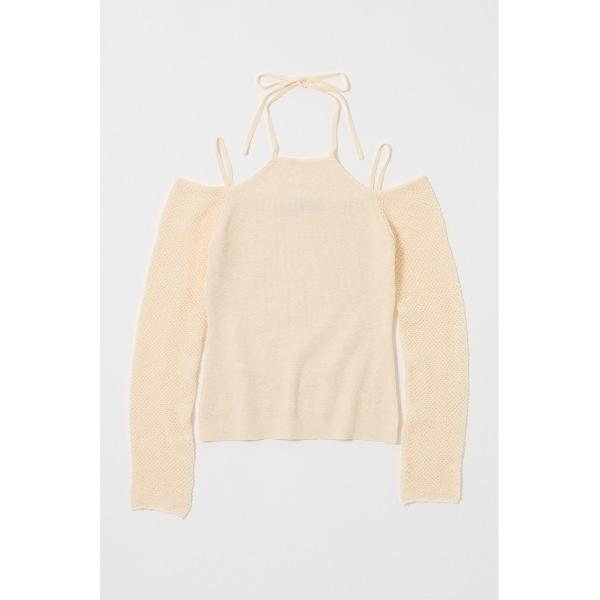 『タイムセール実施中』ZOZO問い合わせ番号:96864933ショップ:MOUSSY，マウジーブランド:MOUSSY，マウジー商品名:【25年AW新作】OPEN SHOULDER HALTER ニットトップスカテゴリ:トップス>ニット...
