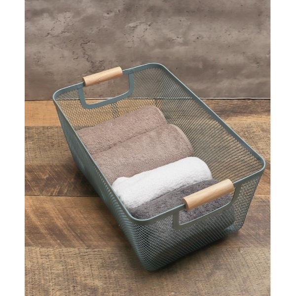 ZOZO問い合わせ番号:96865263ショップ:Rora，ローラブランド:BACKYARD FAMILY，バックヤードファミリー商品名:Linie メッシュアイアンバスケット スクエアLカテゴリ:インテリア>収納グッズブランド品番:...