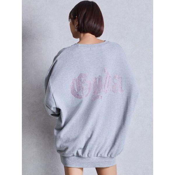 ZOZO問い合わせ番号:96865611ショップ:GYDA，ジェイダブランド:GYDA，ジェイダ商品名:グレーはWEB限定カラー！GG BACK bijouプルオーバーカテゴリ:トップス>パーカーブランド品番:072552737901...