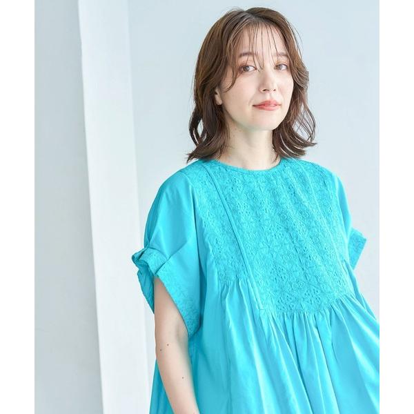 『セール実施中』ZOZO問い合わせ番号:96896499ショップ:studio CLIP，スタディオクリップブランド:studio CLIP，スタディオクリップ商品名:フロント刺繍ハーフスリーブブラウスカテゴリ:トップス>シャツ/ブラ...