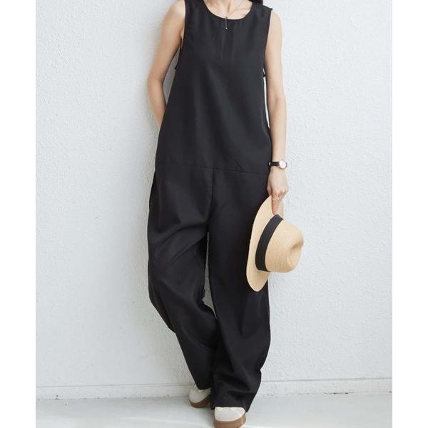 『セール実施中』ZOZO問い合わせ番号:96897062ショップ:FRP，エフアールピーブランド:MAISON DE THERESE，メゾン ド テレーズ，FRP，エフアールピー商品名:クルーネックノースリーブルーズシルエットオールインワン...