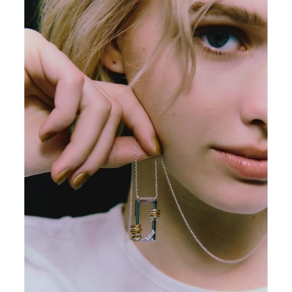 『セール実施中』ZOZO問い合わせ番号:96897073ショップ:CASSELINI，キャセリーニブランド:LAPUIS，ラピュイ商品名:LAPUIS(ラピュイ) Coil Frame necklaceカテゴリ:アクセサリー>ネックレ...