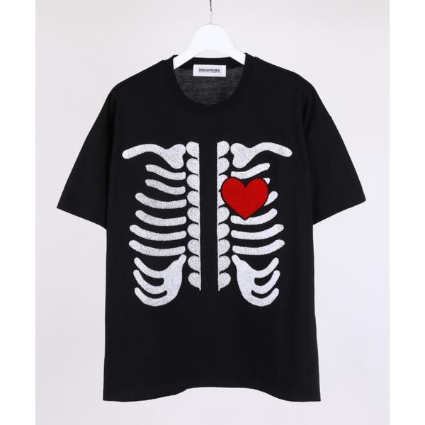 ZOZO問い合わせ番号:96947993ショップ:PR01.，ピーアールワンブランド:DISCOVERED，ディスカバード，CANNABIS，カンナビス商品名:DISCOVERED BRUSH BONE＆HEART TEEカテゴリ:トップス...