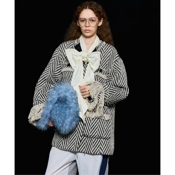 ZOZO問い合わせ番号:96959775ショップ:MAISON SPECIAL，メゾン スペシャルブランド:MAISON SPECIAL，メゾンスペシャル商品名:Fringe Tweed Jacket Coat/フリンジツイードジャケットコ...