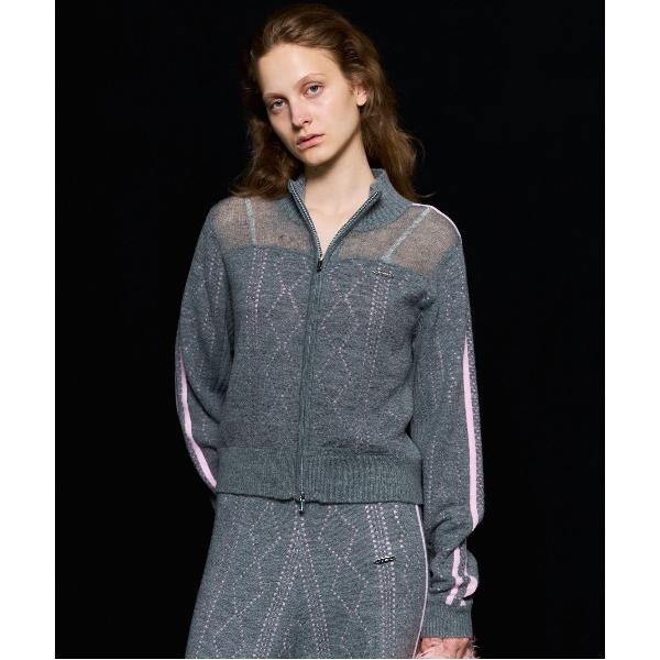 ZOZO問い合わせ番号:96959851ショップ:MAISON SPECIAL，メゾン スペシャルブランド:MAISON SPECIAL，メゾンスペシャル商品名:Openwork Knit Track Jacket/透かし編みニットトラック...