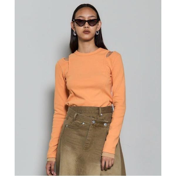 『タイムセール実施中』ZOZO問い合わせ番号:96959875ショップ:MAISON SPECIAL，メゾン スペシャルブランド:MAISON SPECIAL，メゾンスペシャル商品名:Shoulder Slit Ribbed Tops/ショ...