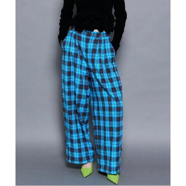 『タイムセール実施中』ZOZO問い合わせ番号:96959917ショップ:MAISON SPECIAL，メゾン スペシャルブランド:MAISON SPECIAL，メゾンスペシャル商品名:Loop Yarn Plaid Two-tuck Pan...