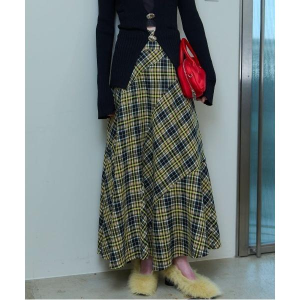 『タイムセール実施中』ZOZO問い合わせ番号:96959957ショップ:MAISON SPECIAL，メゾン スペシャルブランド:MAISON SPECIAL，メゾンスペシャル商品名:Random Plaid Flare Skirt/ランダ...