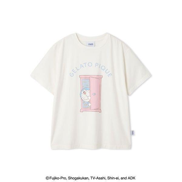 ZOZO問い合わせ番号:96990734ショップ:gelato pique，ジェラート　ピケブランド:gelato pique，ジェラートピケ商品名:【ドラえもん】【レディース】ワンポイントTシャツカテゴリ:ルームウェア>ルームウェア...