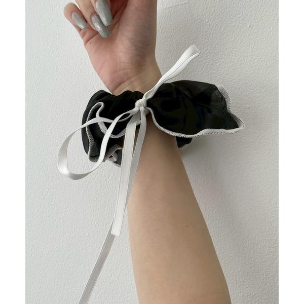 ZOZO問い合わせ番号:96990778ショップ:WEGO，ウィゴーブランド:WEGO，ウィゴー商品名:WEGO/リボンバイカラーシアーシュシュカテゴリ:ヘアアクセサリー>シュシュブランド品番:MO25SS07-SG0077素材:ポリ...