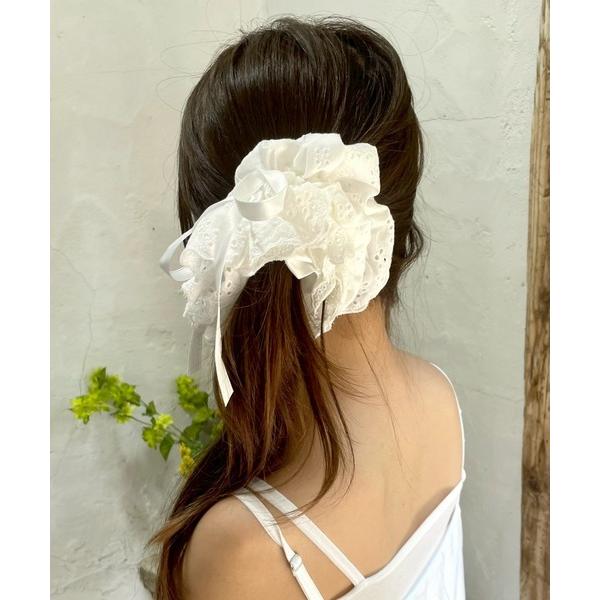 『セール実施中』ZOZO問い合わせ番号:96990819ショップ:WEGO，ウィゴーブランド:WEGO，ウィゴー商品名:WEGO/パンチングレースリボンシュシュカテゴリ:ヘアアクセサリー>シュシュブランド品番:MO25SS07-SG0...