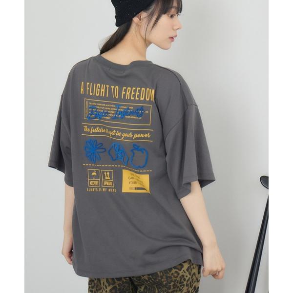 『タイムセール実施中』ZOZO問い合わせ番号:96991035ショップ:RETRO GIRL，レトロガールブランド:RETRO GIRL，レトロガール商品名:ブラシ刺繍BIGTEEカテゴリ:トップス>Tシャツ/カットソーブランド品番:...